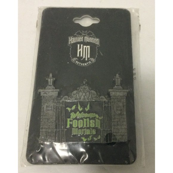Other | Disney Haunted Mansion Pin Welcome Foolish Mortals Front Gate ...